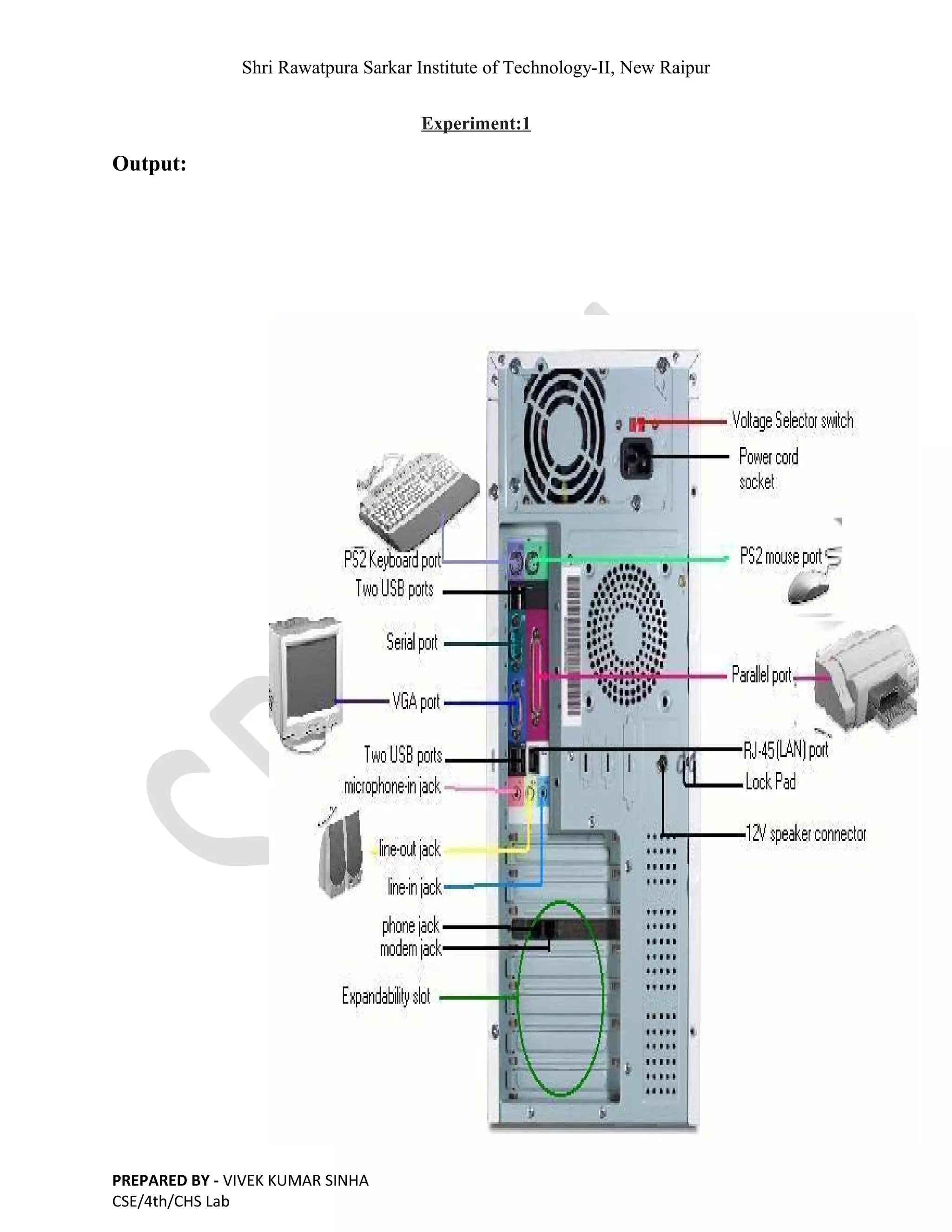 Computer Hardware And Simulation Lab Manual Doc Computer Peripherals Computing
