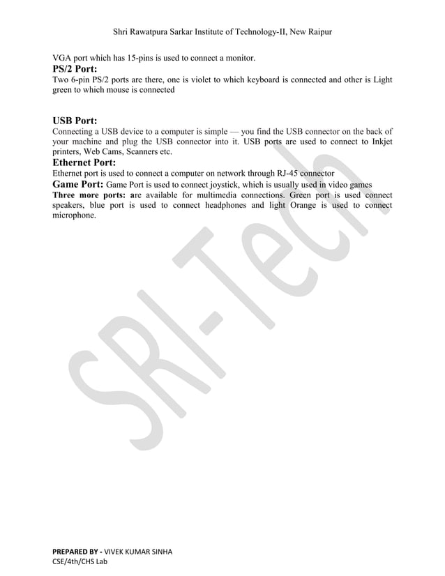 Computer Hardware And Simulation Lab Manual Doc Computer Peripherals Computing