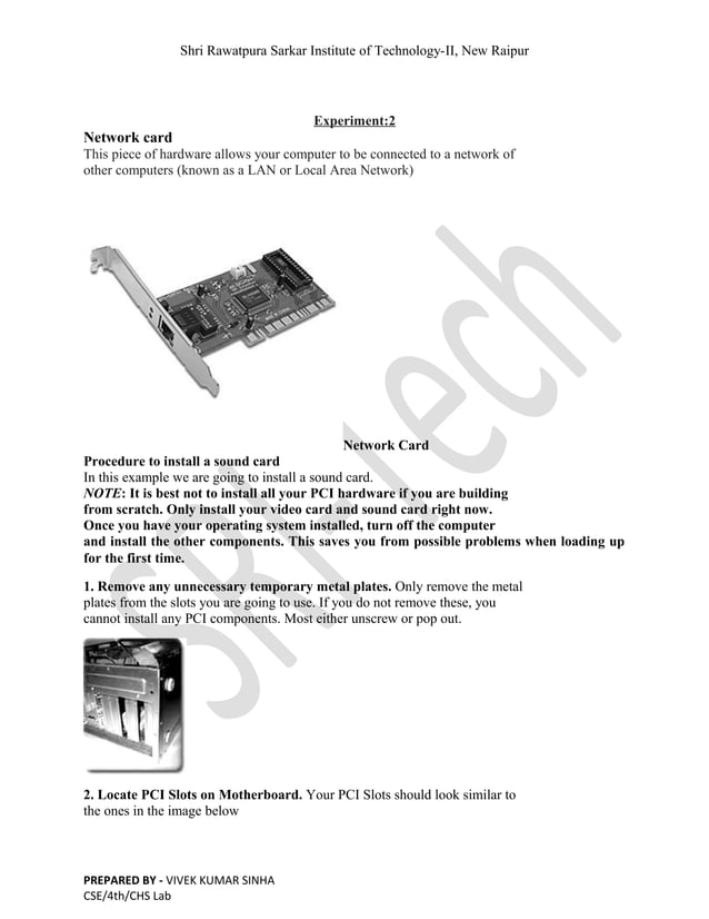 Computer Hardware And Simulation Lab Manual Doc Computer Peripherals Computing
