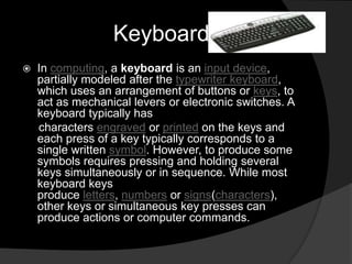 Computer hardware and software | PPT | Free Download