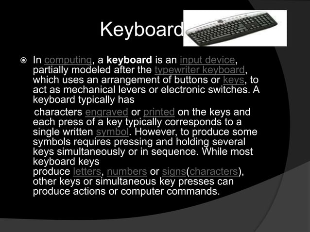Computer hardware and software | PPTX