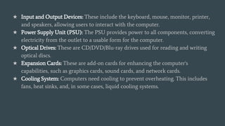 COMPUTER HARDWARE AND SOFTWARE.pptx | Operating Systems | Computer ...