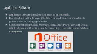COMPUTER HARDWARE AND SOFTWARE.pptx | Operating Systems | Computer Software and Applications