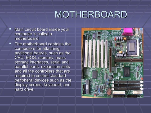 Computer hardware component. ppt | PPT