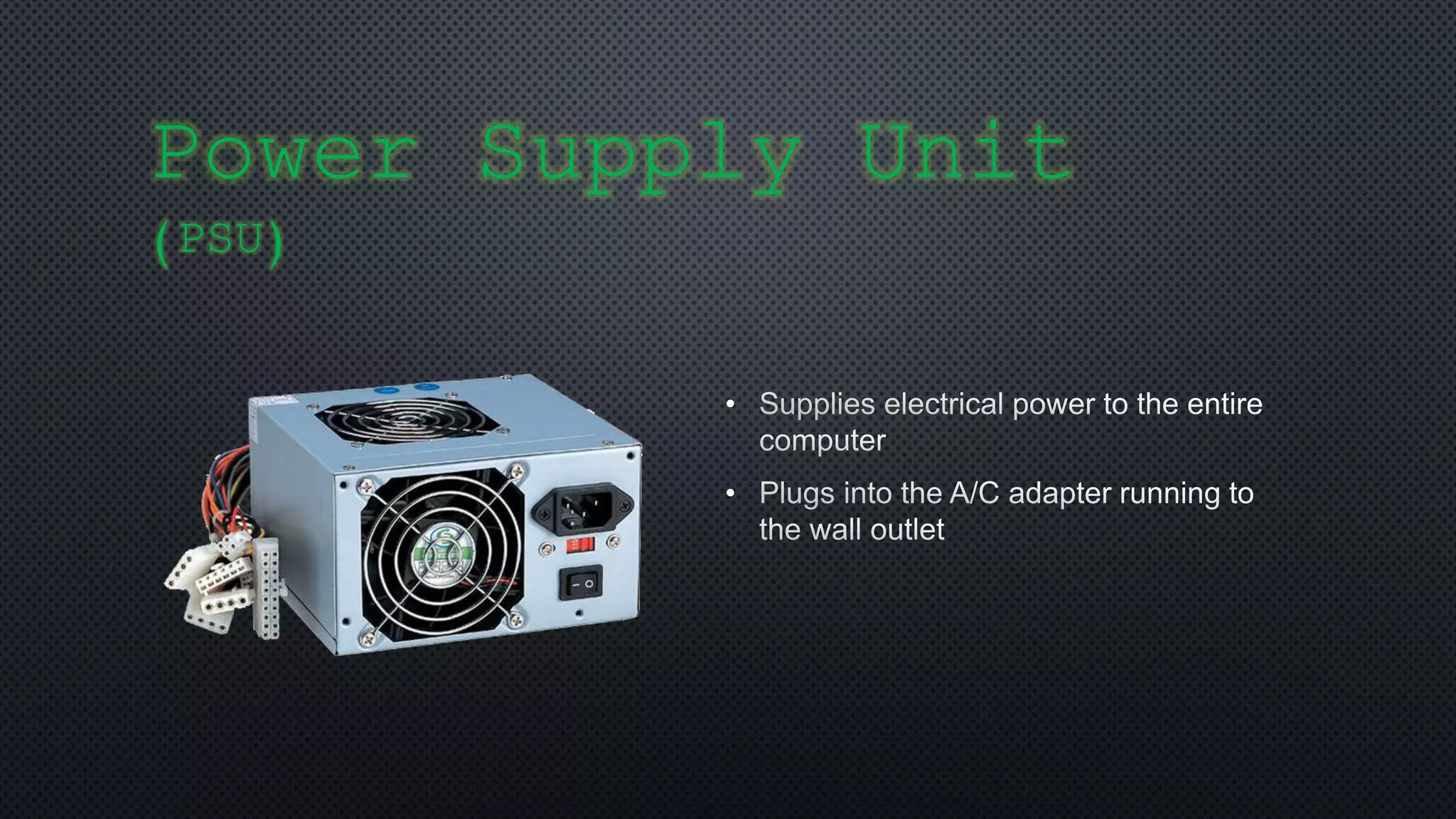 Computer hardware crash course | PPTX | Desktops | Computing