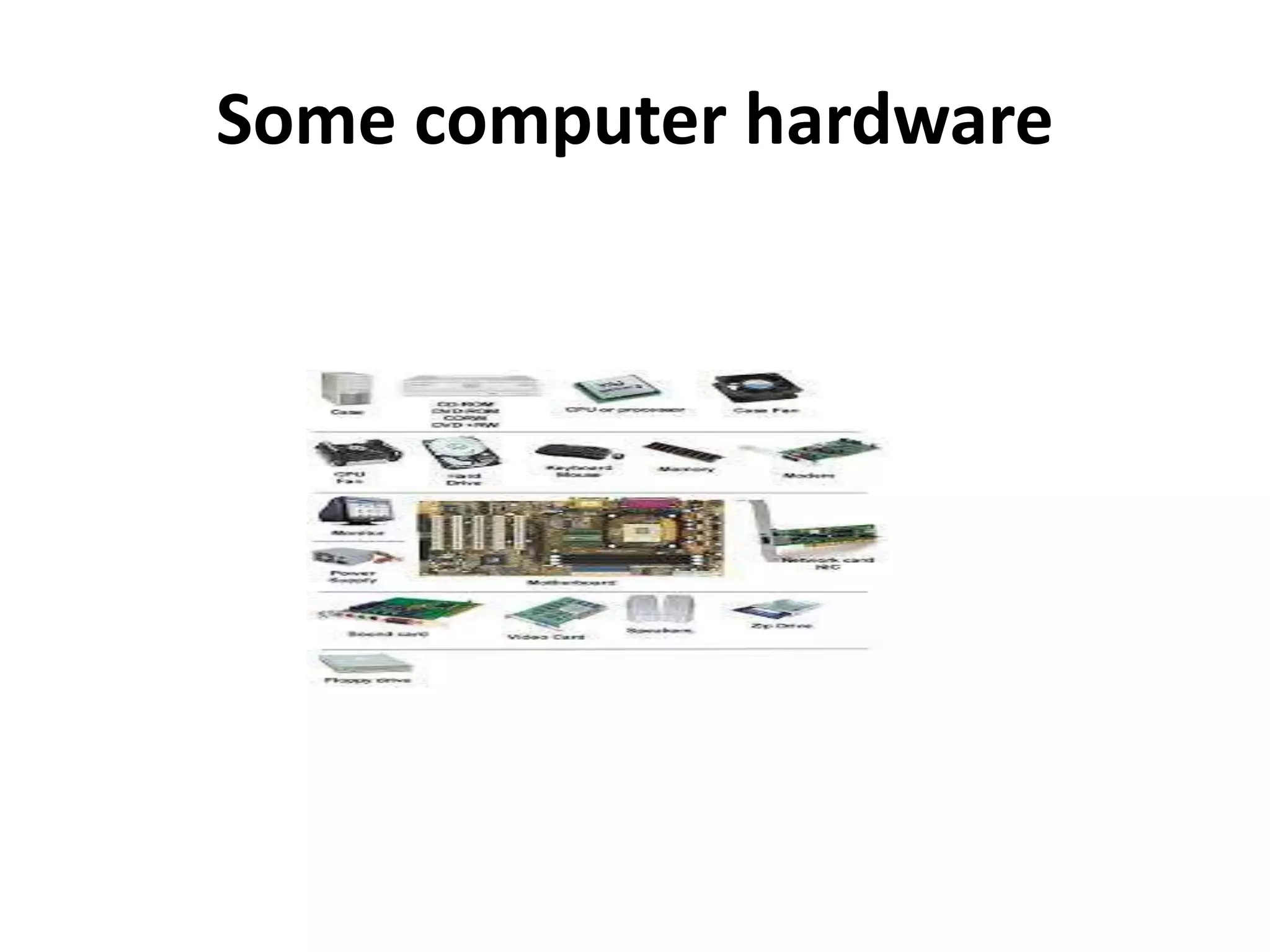 Computer hardware intro | PPTX