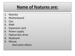 Computer hardware intro | PPTX