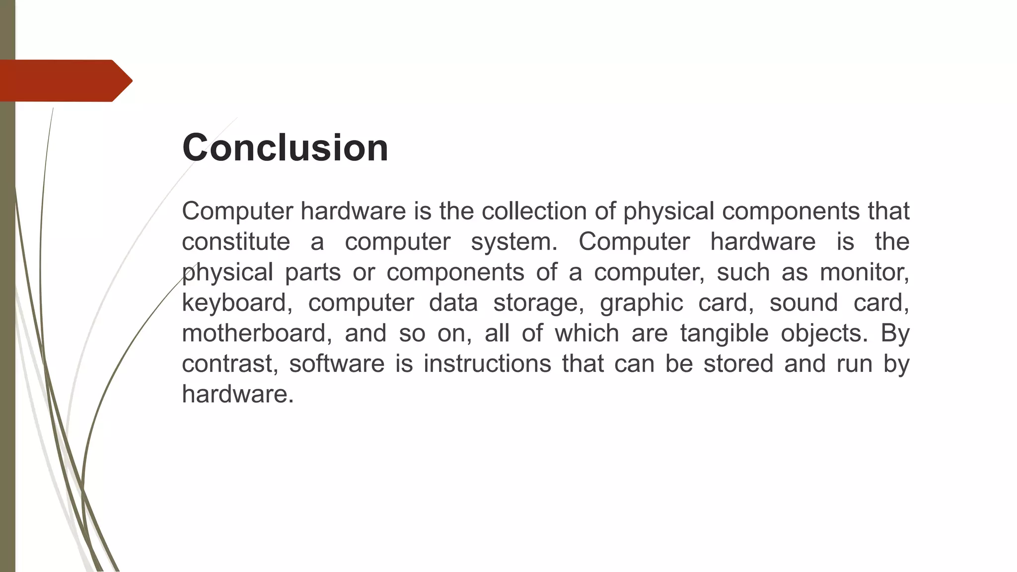 Computer hardware and maintenance | PPTX