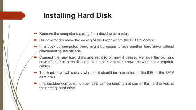 Computer hardware and maintenance | PPTX
