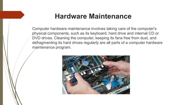 Computer hardware and maintenance | PPTX