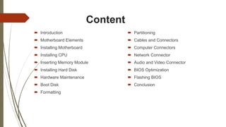 Computer hardware and maintenance | PPTX