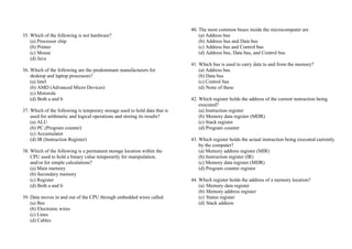 Computer hardware mcq.docx needed for student | PPT