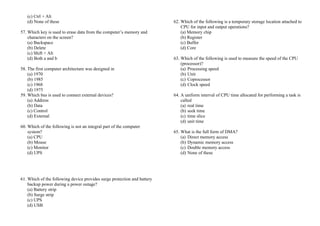 Computer hardware mcq.docx needed for student | PPT