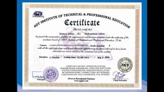 Computer hardware & networking course information | PDF