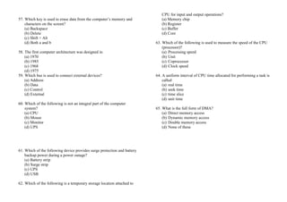 Computer hardware & networking mcq that is needed for student | PDF