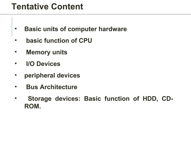 Computer hardware ppt1 | PPT | Computing | Technology & Computing