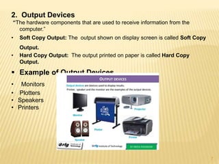 Input and output devices (Qaisar) | PPT