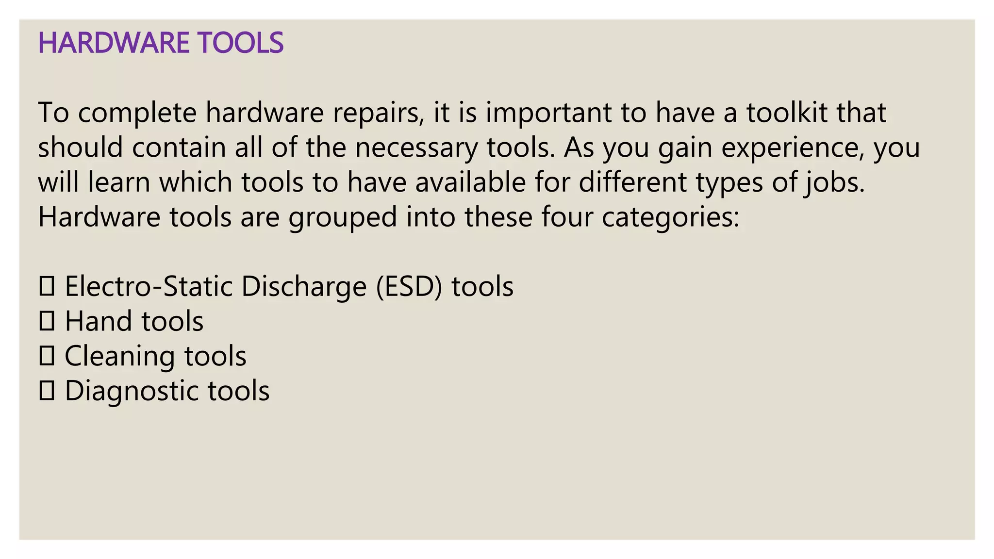 Computer hardware servicing 7 | PPTX
