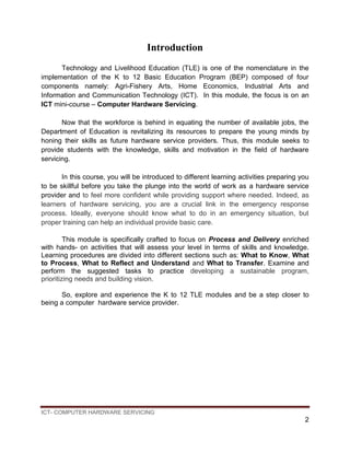 COMPUTER SYSTEM SERVICING NC II WORK IMMERSION PROGRAM, 09/01/2023