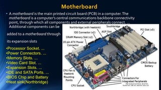 ITWorkshop Task 1 Computer hardware & software for B.Tech R15 | PPTX