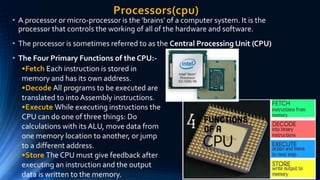 ITWorkshop Task 1 Computer hardware & software for B.Tech R15 | PPTX