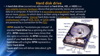 ITWorkshop Task 1 Computer hardware & software for B.Tech R15 | PPT