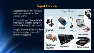 ITWorkshop Task 1 Computer hardware & software for B.Tech R15 | PPTX