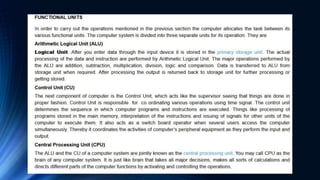 ITWorkshop Task 1 Computer hardware & software for B.Tech R15 | PPTX