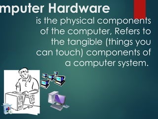 computer hardware system and its components. | PPT