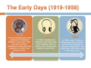 Computer headphones history lamont henderson | PPTX