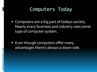 Computer Health Issues | PPTX