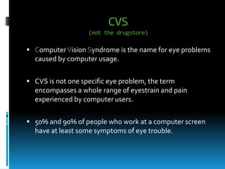 Computer Health Issues | PPTX