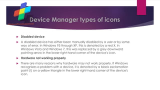 Computer help with device manager | PPTX