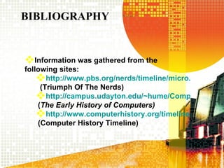 Computer History | PPT