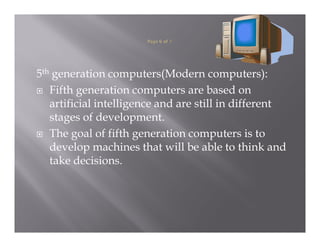 Computer history | PDF | Computing | Technology & Computing