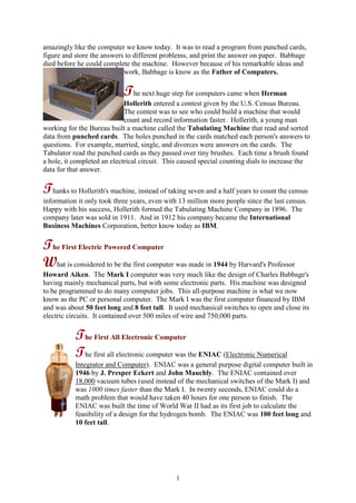 Computer history | DOC