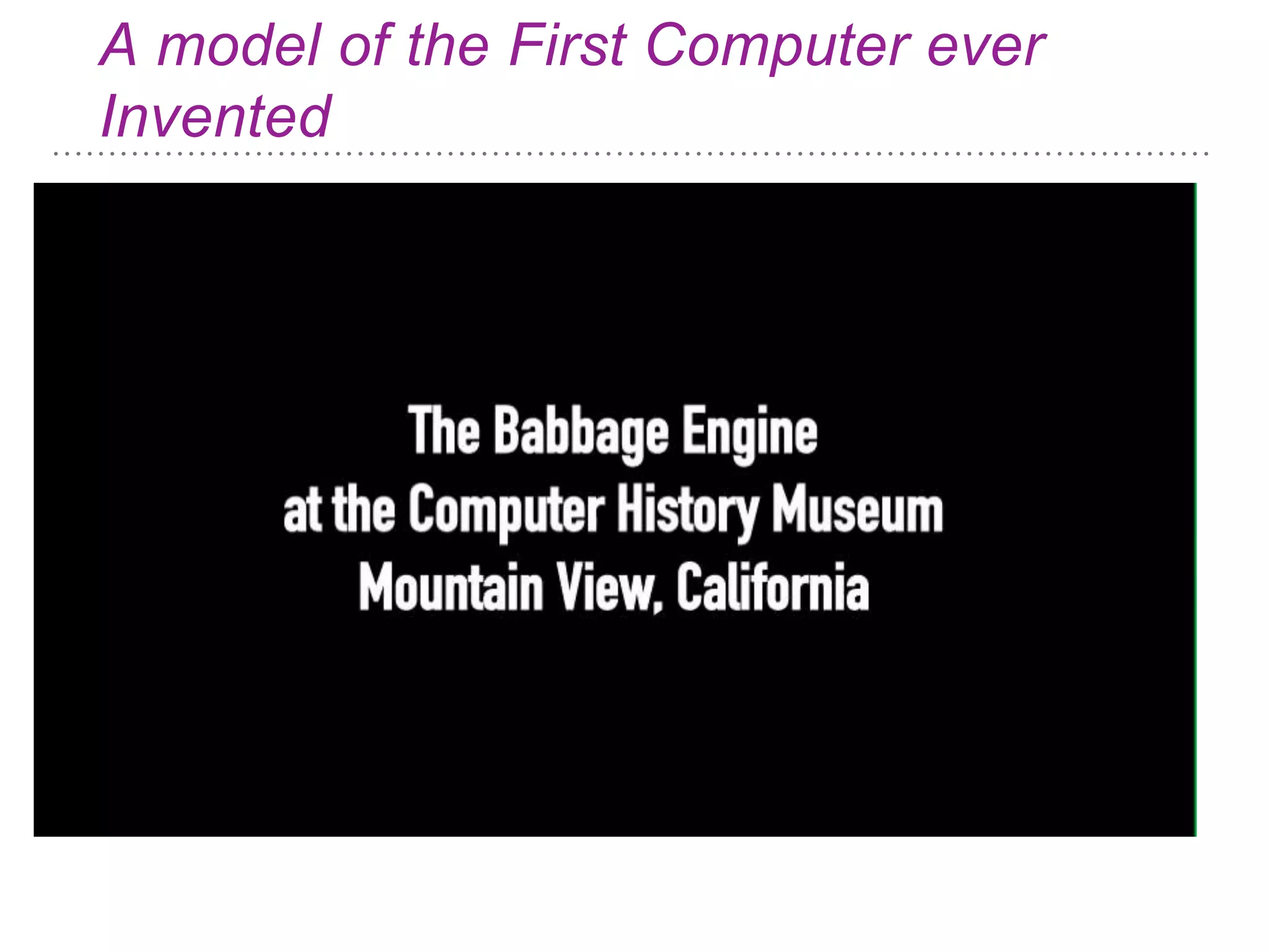 Computer history | PPT