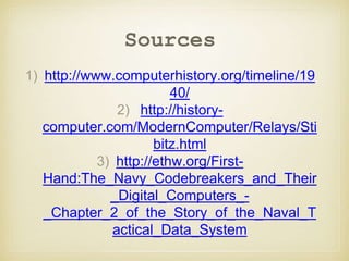 Computer history | PPTX | Computing | Technology & Computing