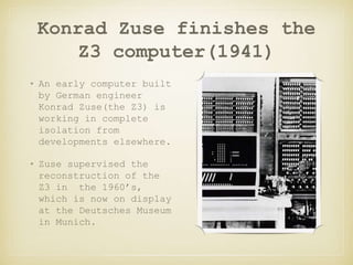 Computer history | PPTX | Computing | Technology & Computing