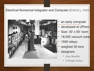 Computer history | PPT | Science