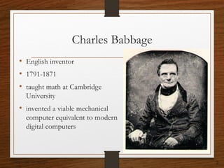 Computer history | PPT | Science