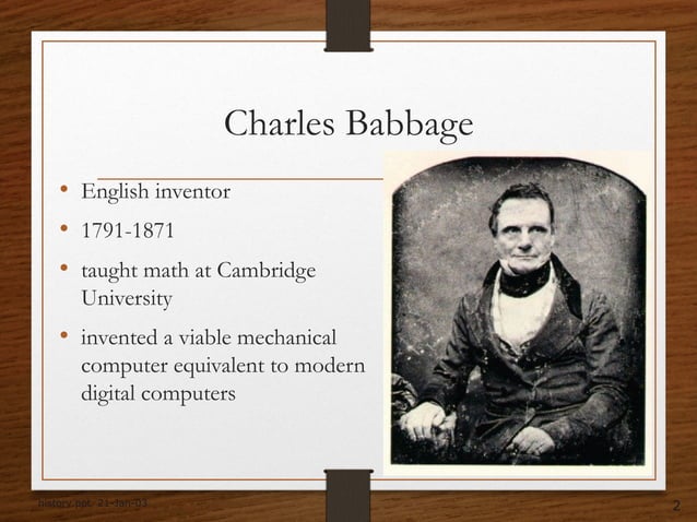 Computer history | PPT | Science