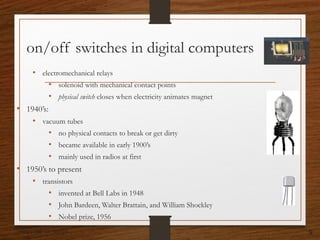 Computer history | PPT | Science