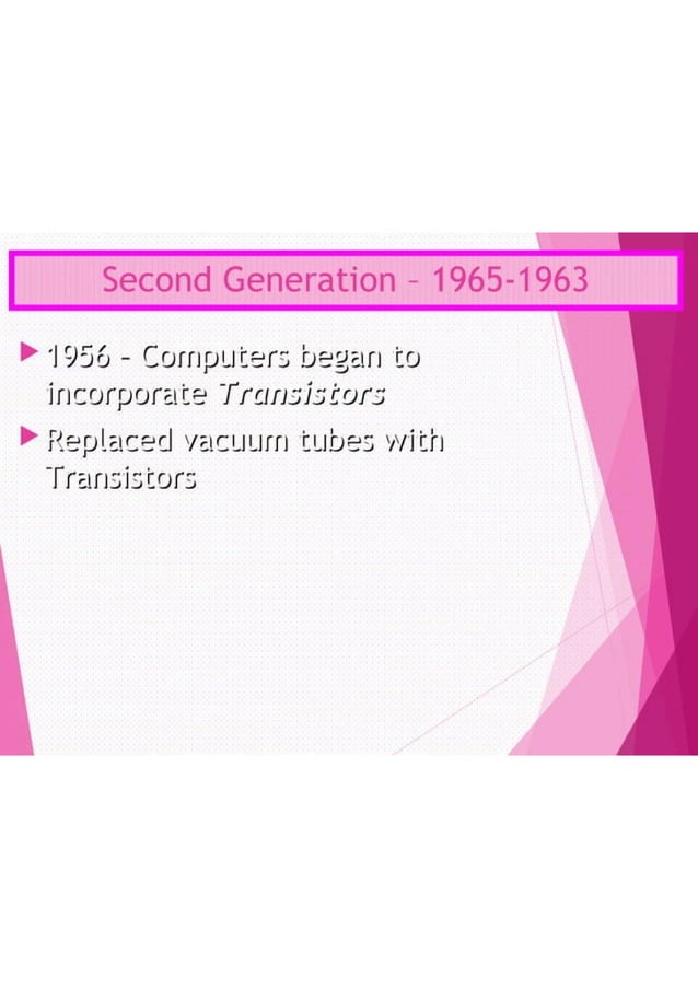 The History of computers generation | PDF