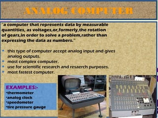 Computer,history,generations,and its types. | PPT