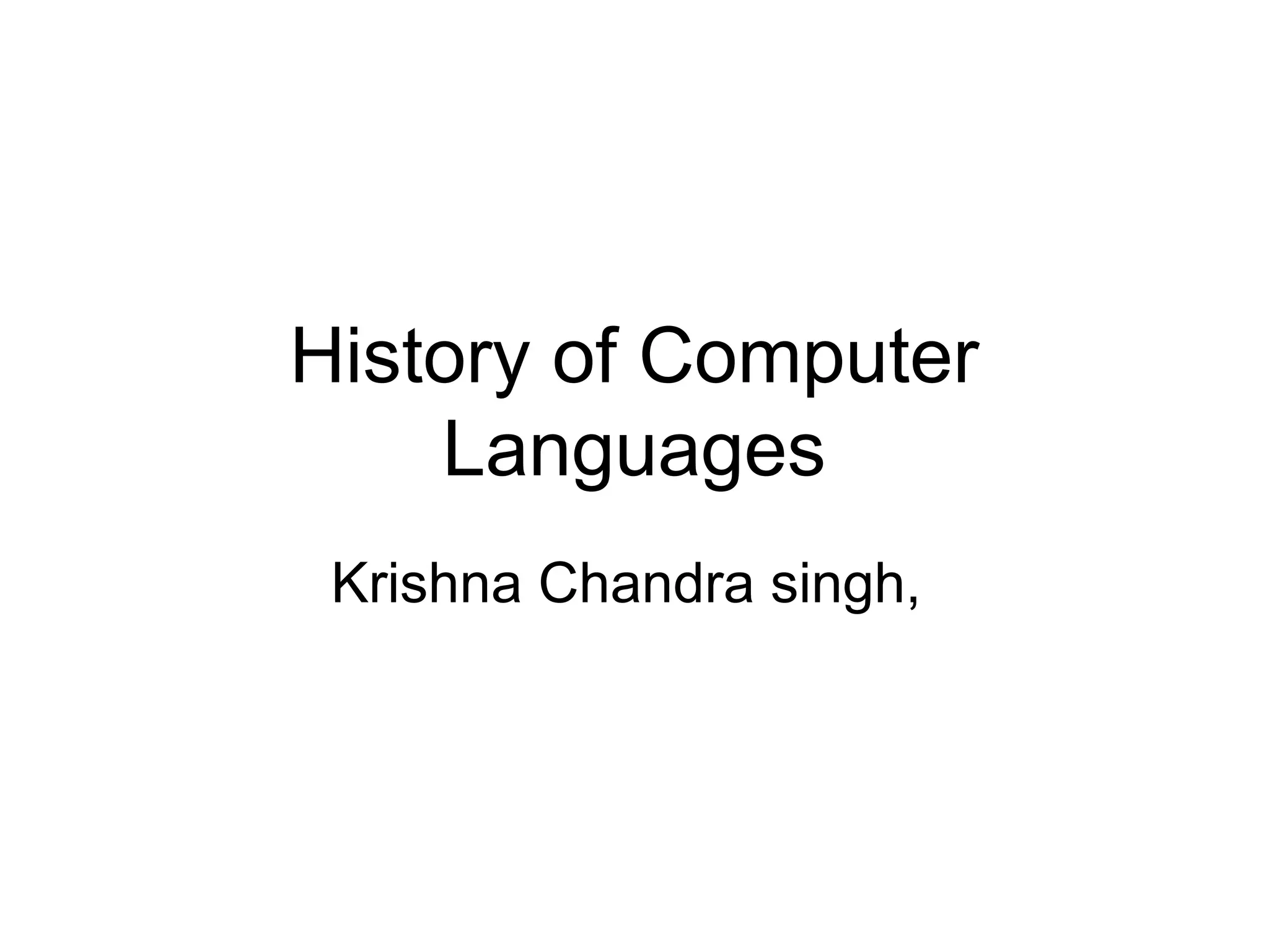 Computer history krishna | PPT