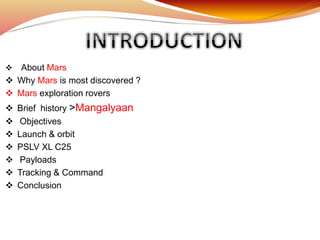 Mars Mission | PPT