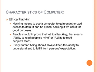 Computer & human mind | PPSX | Computing | Technology & Computing