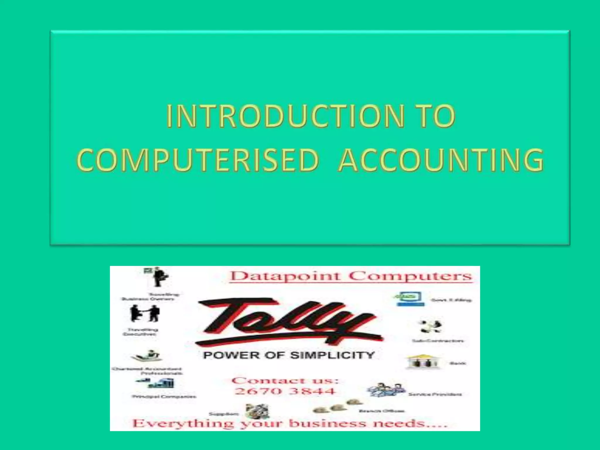 Computer in accounting | PPTX