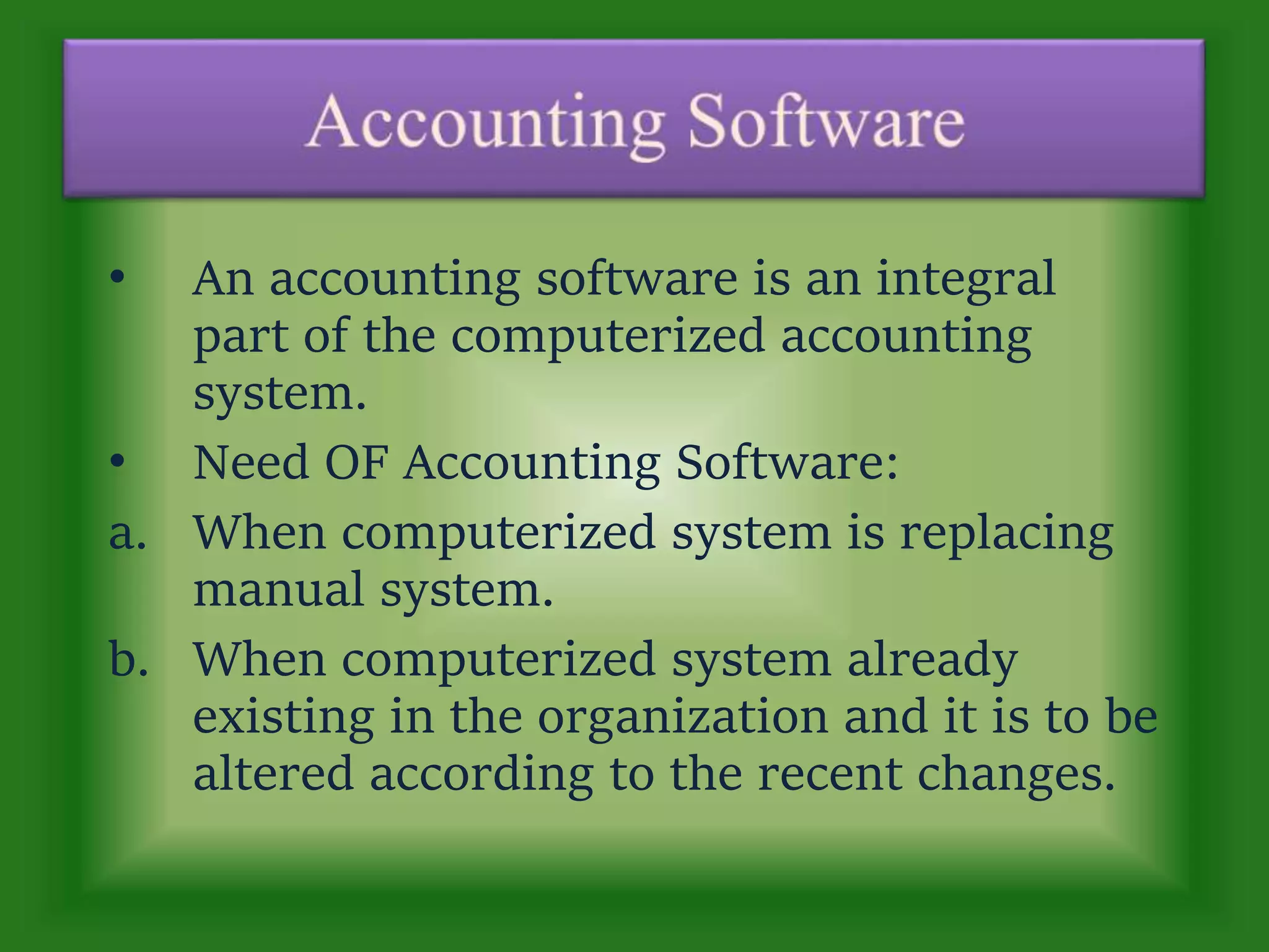 Computer in accounting | PPTX